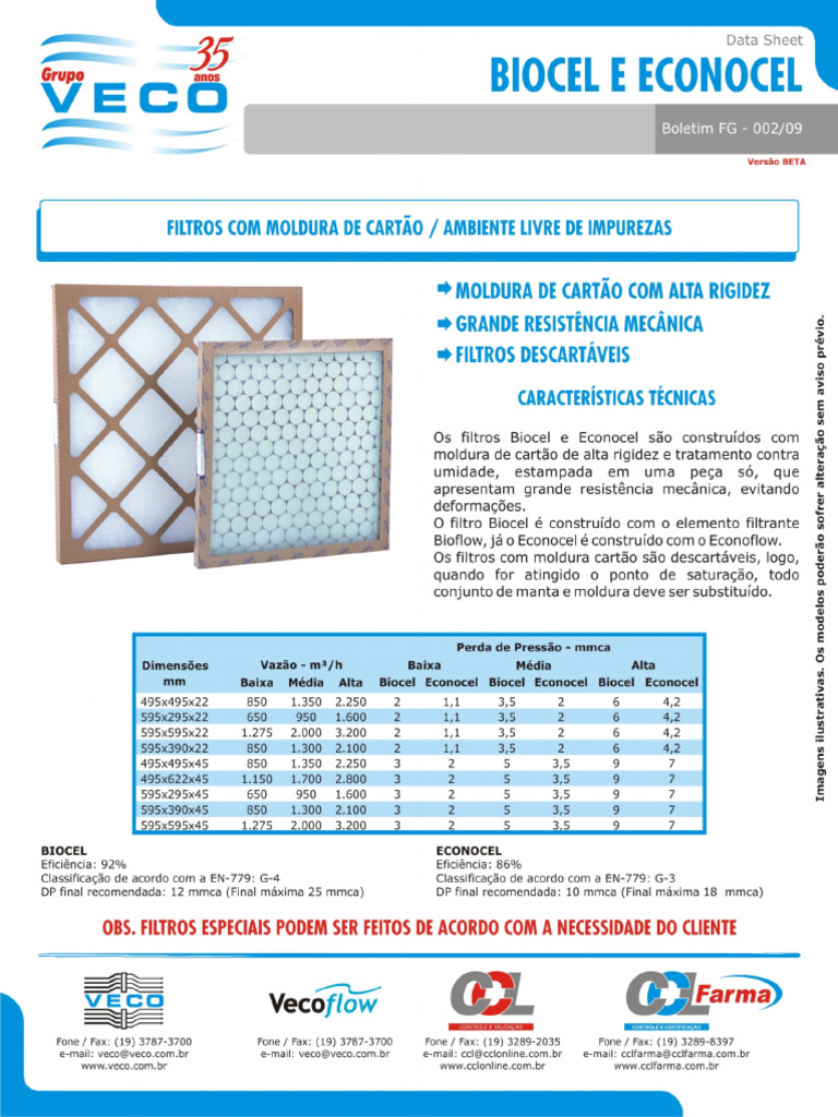 Veco - Biocel e Econocel | PDF