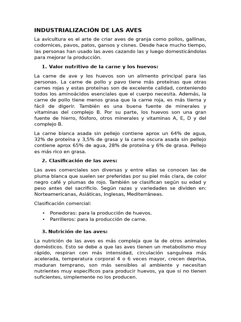 Resumen de Alimentaria Aves Pescado y Carne-1 | PDF | Carne | Almidón