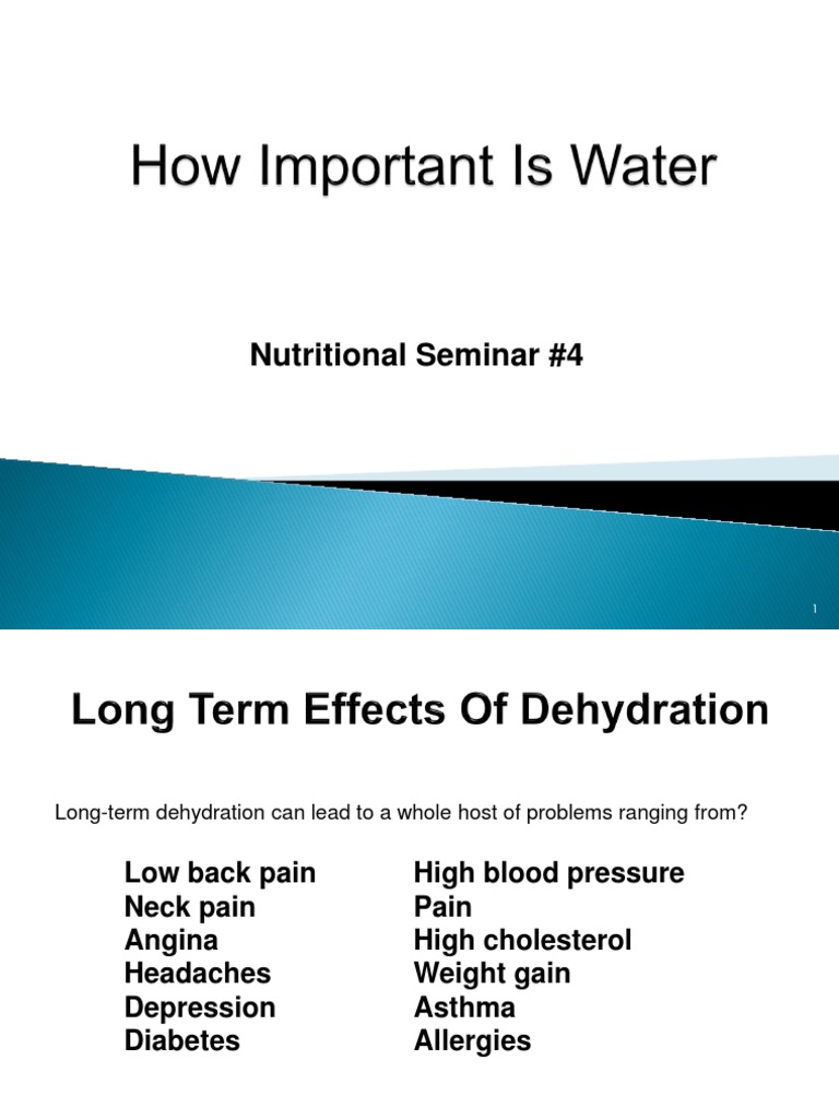 The Importance of Hydration: A Comprehensive Look at How Water Impacts Health, Performance, and ...