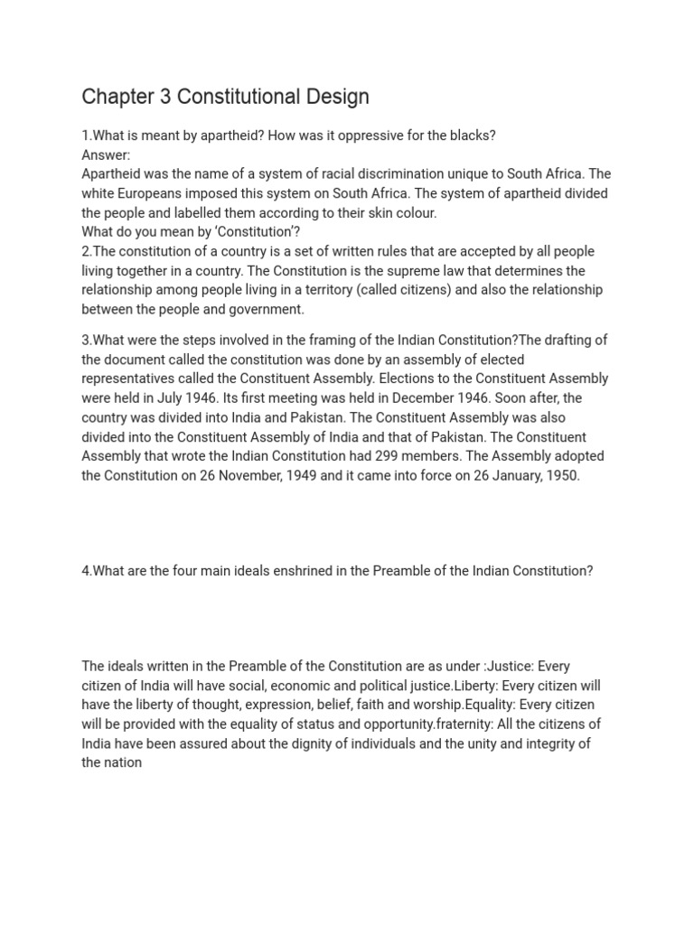 Chapter 3 Constitutional Design | PDF | Government | Justice