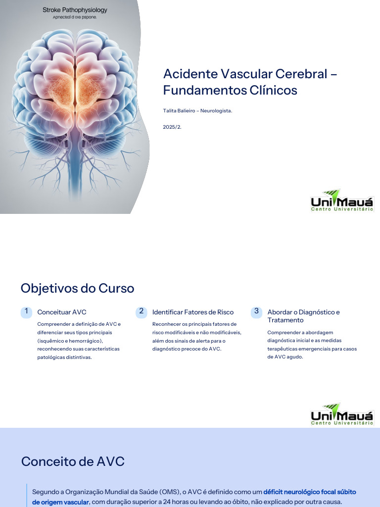 Protocolo de Atendimento ao AVC | PDF | AVC | Angiologia