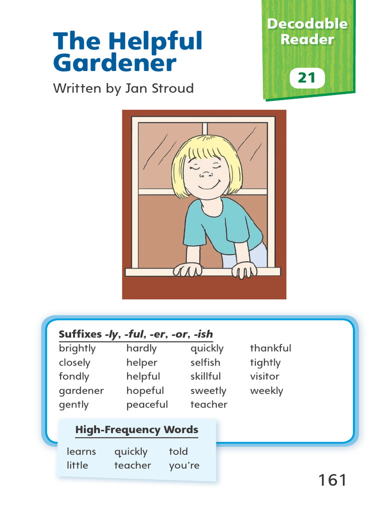 MV20 G2 Decodable Reader 21 The Helpful Gardener Booklet Web | PDF