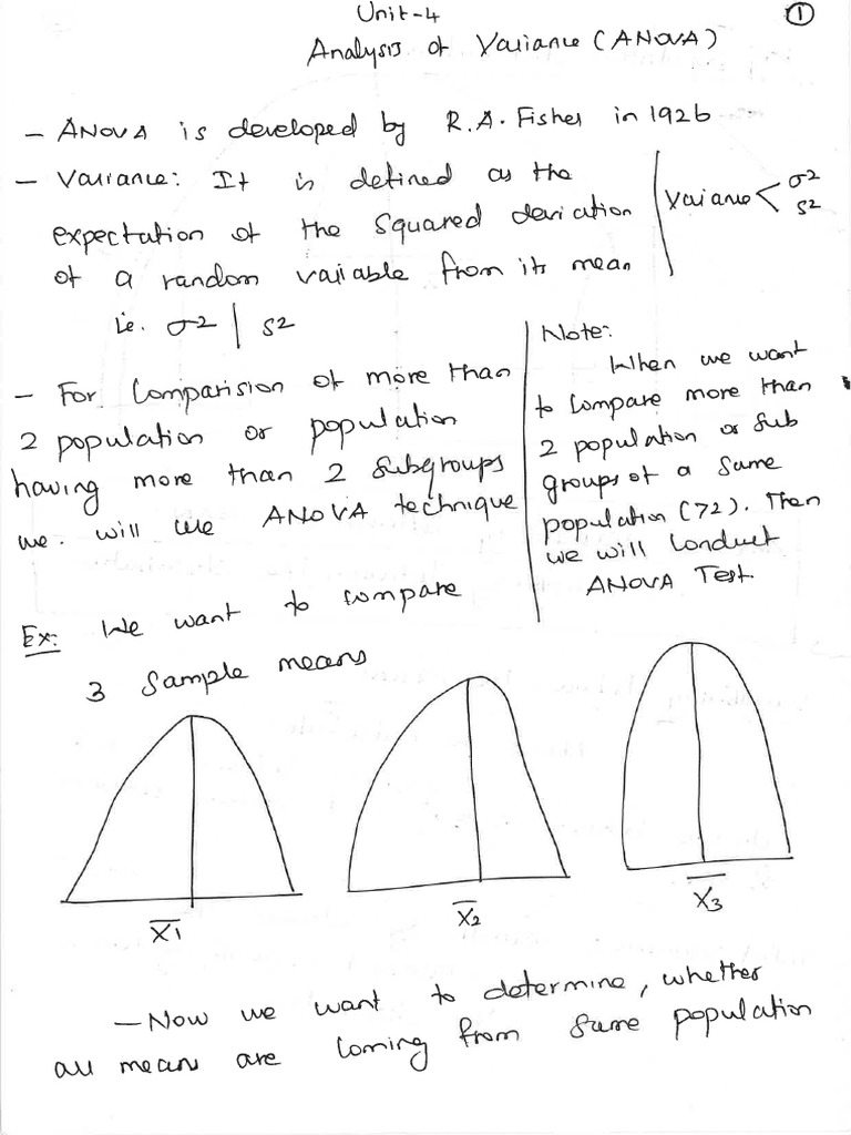 Unit 2 Part 2 Anova | PDF