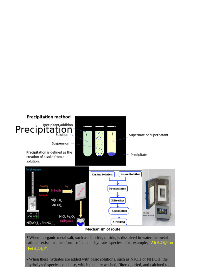 Precipitation Method Overview | PDF | Precipitation (Chemistry) | Zeolite