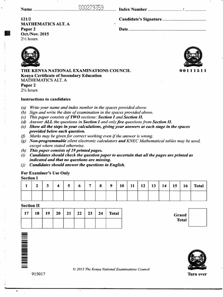 Math Paper 2 | PDF