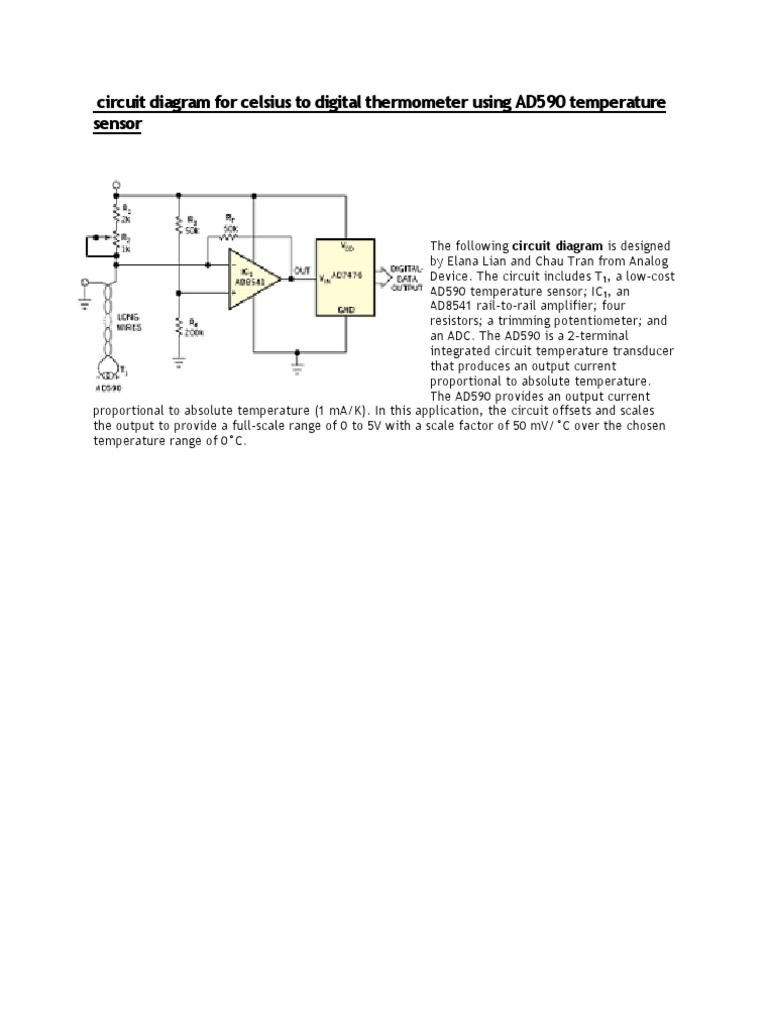 AD590 Circuit | PDF