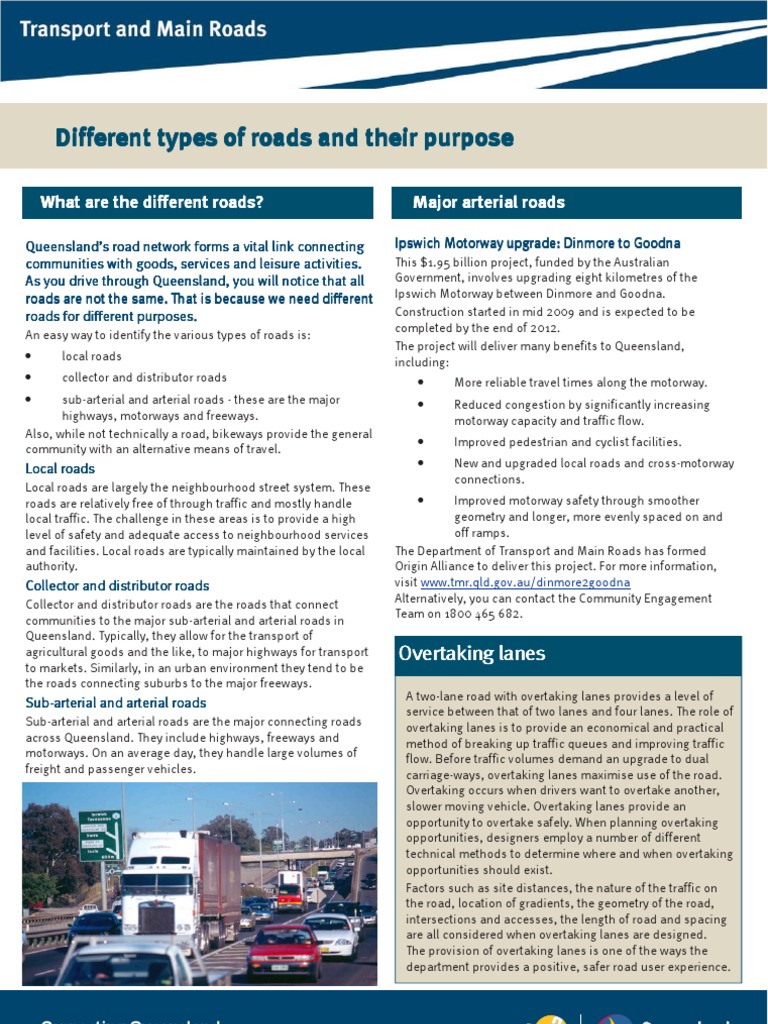 Different Types of Roads | PDF