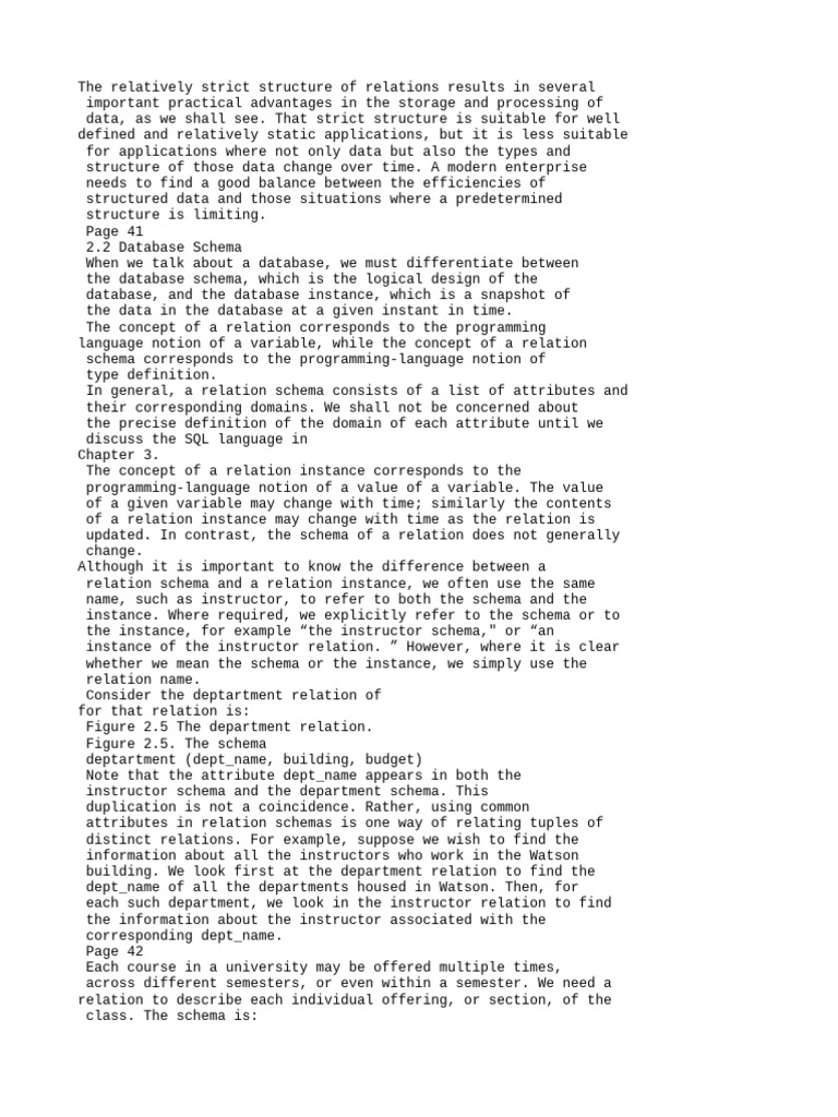 The Relatively Strict Structure of | PDF | Databases | Database Schema