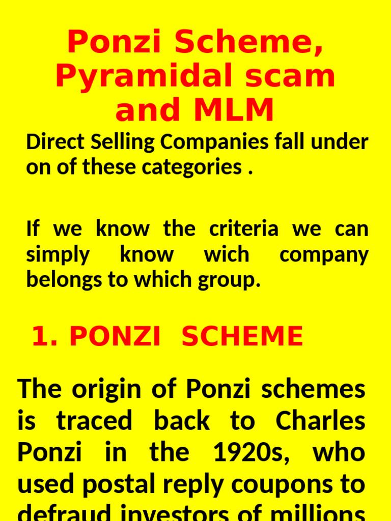 Ponzi Scheme, P-WPS Office | PDF
