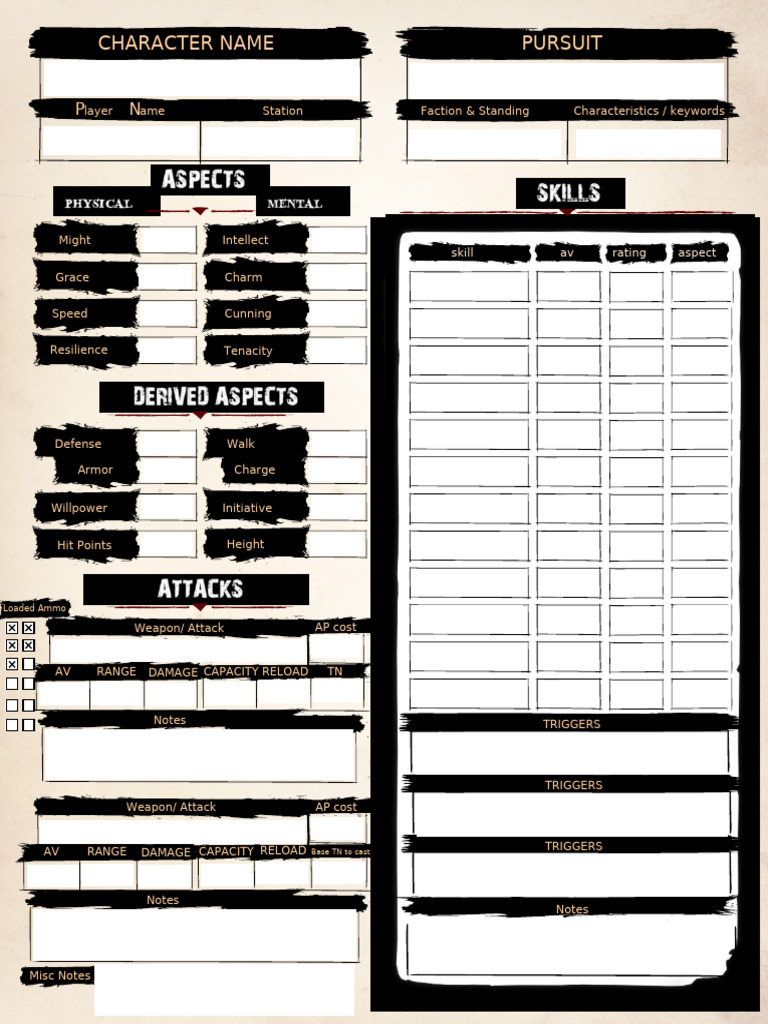 Character Attack and Weapon Stats Guide | PDF | Projectile Weapons ...