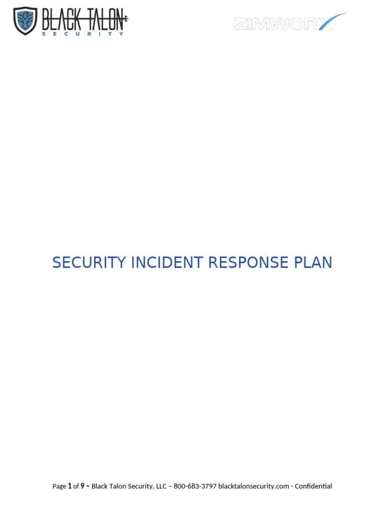 Incident Response Protocol - External Process | PDF | Computer Security ...