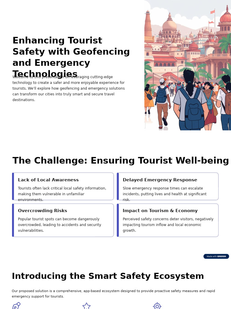 Enhancing Tourist Safety With Geofencing and Emergency Technologies | PDF | Tourism | Safety