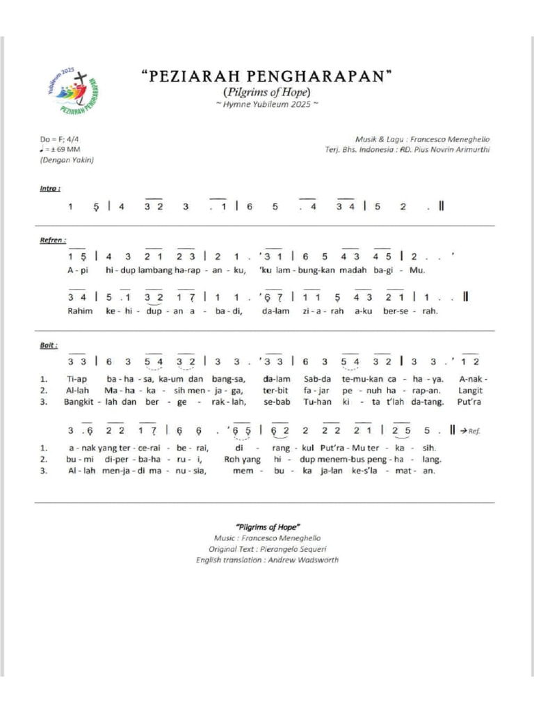 Teks Koor Misa 23-08-25 | PDF