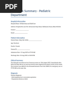 HB Neonatal Discharge Summary Sample Format | PDF | Health Sciences ...