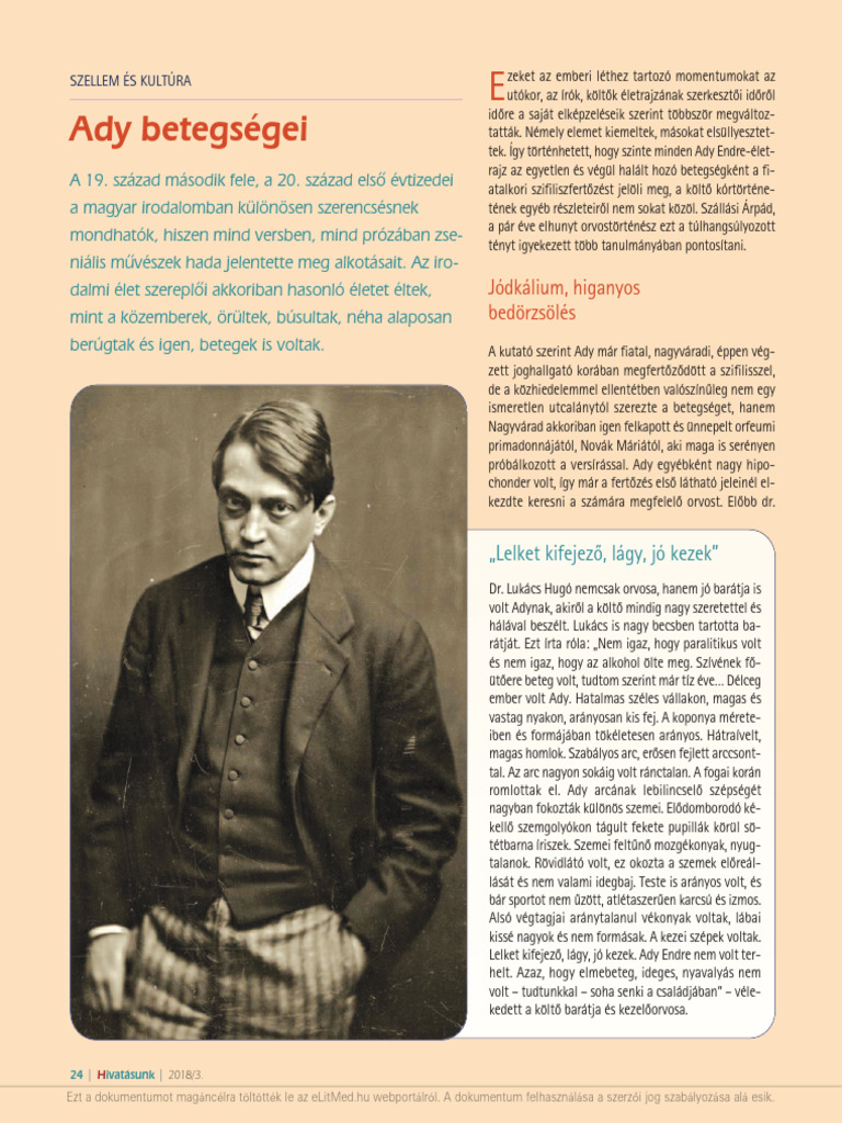 2018 (3) Hivatásunk 24 (Ady Betegségei) | PDF