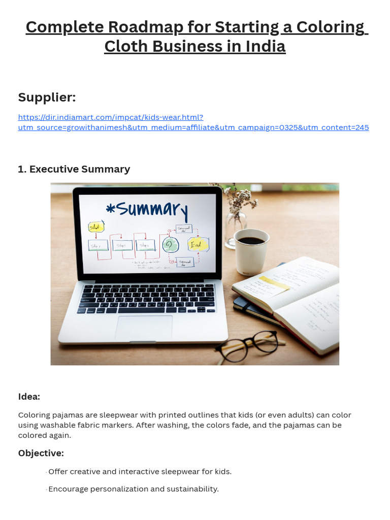 Coloring Cloth Business | PDF | Supply Chain | Marketing
