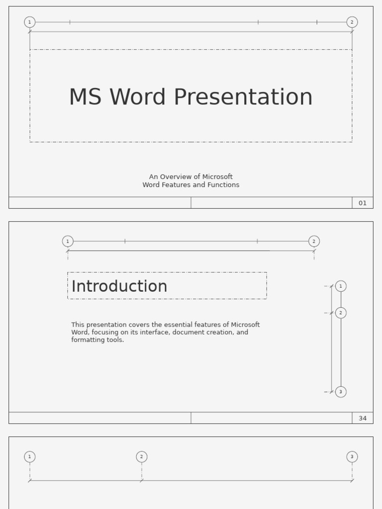 MS Word Presentation | PDF | Microsoft Word | Computing