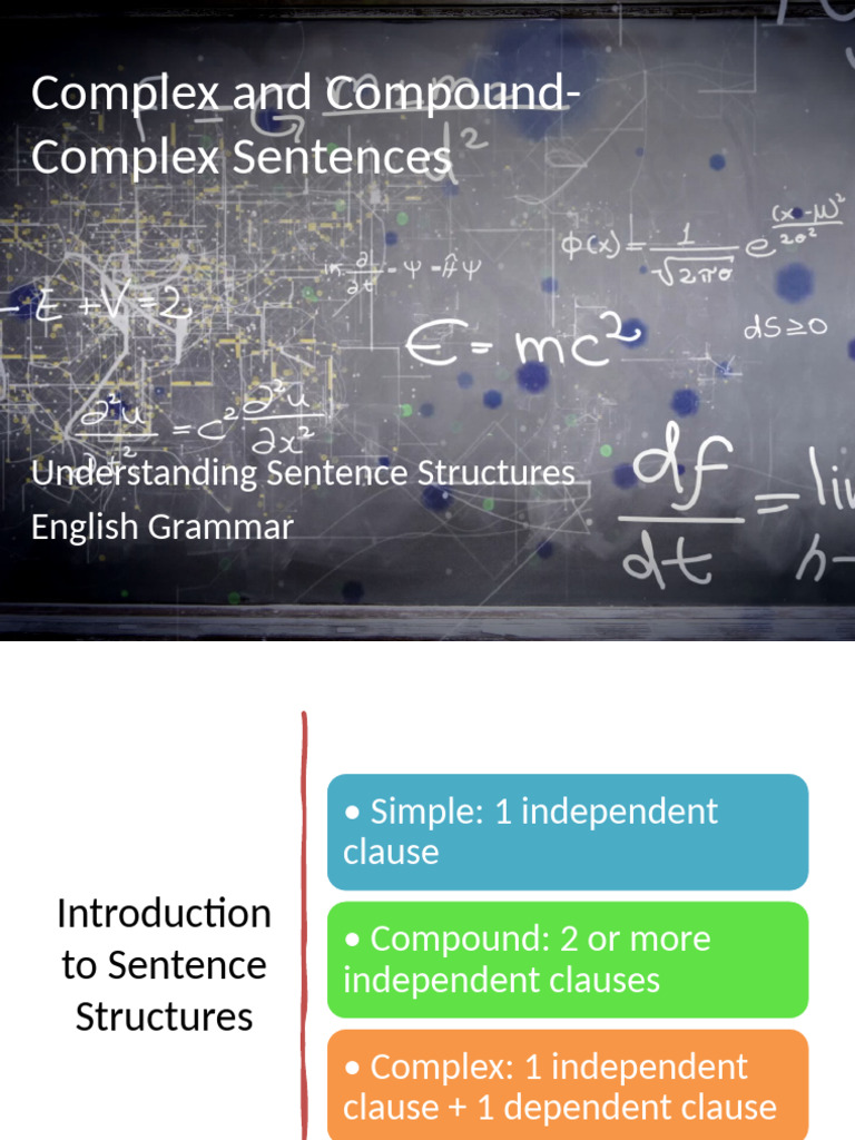 Understanding Compound and Complex Sentences | PDF