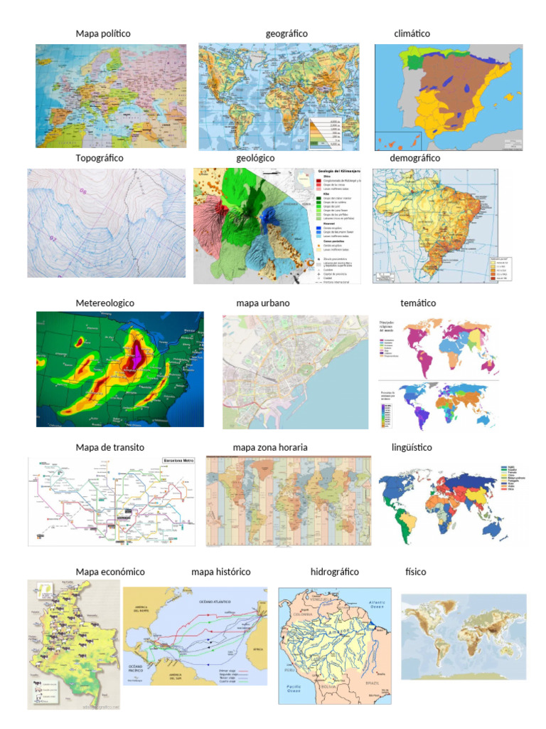 Tipos de Mapas y sus Características | PDF