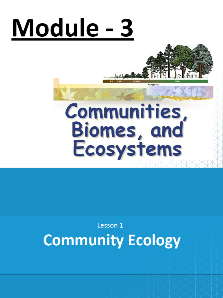 Teacher PowerPoint_ Community Ecology | PDF | Ecology | Ecosystem