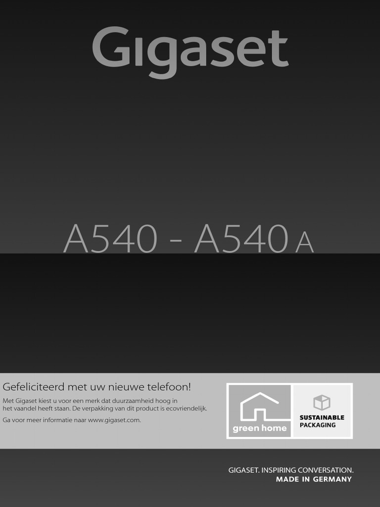 Gigaset A540 NL | PDF
