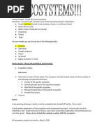 Ecosystem Model Project Guide | PDF
