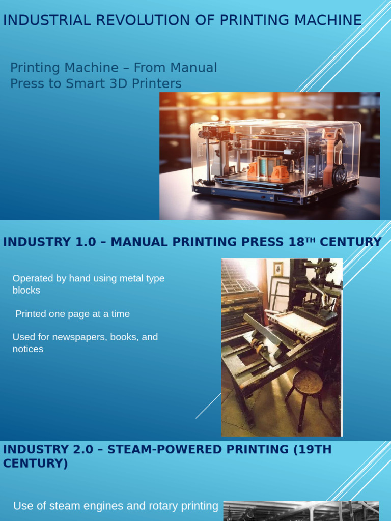 Evolution of Printing Machines: A Timeline | PDF