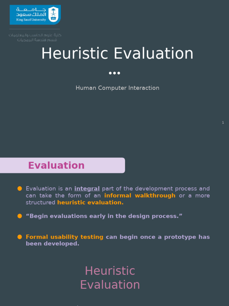 3 - Heuristic Evaluation | PDF | Usability | Computing