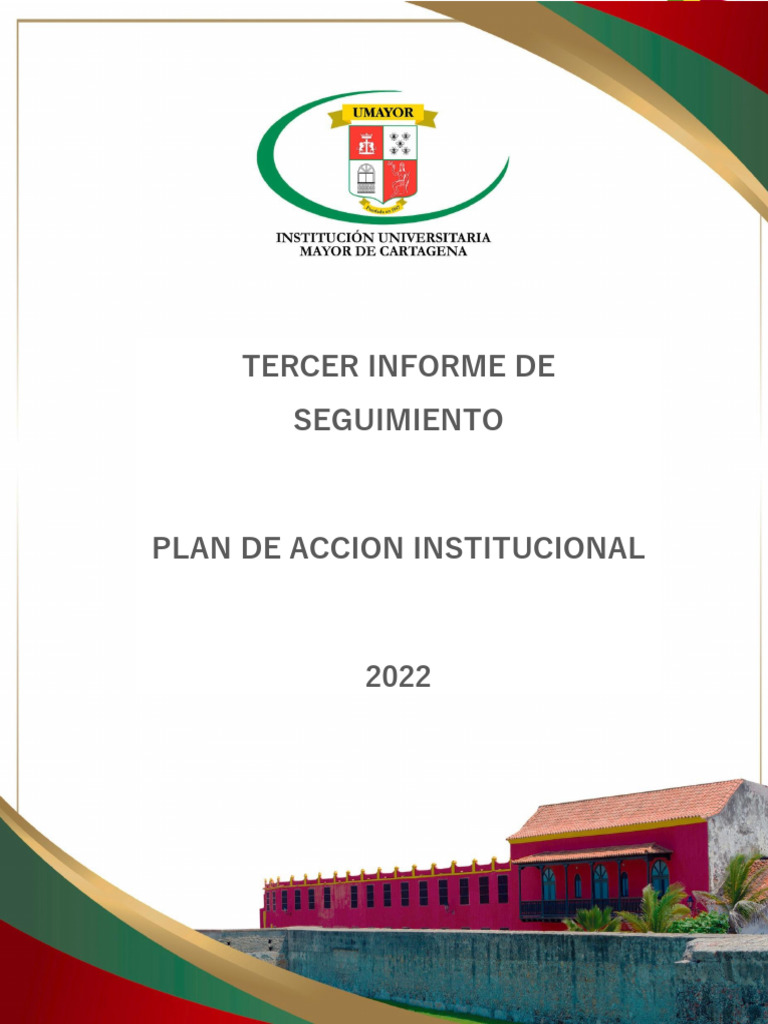 Informe Seguimiento Plan Acción 2022 | PDF | Planificación | Institución
