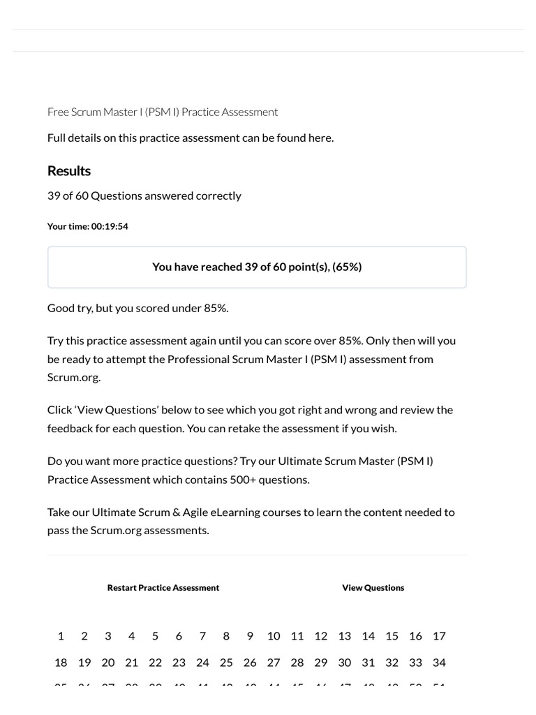 Free Scrum Master I (PSM I) Practice Assessment - TheScrumMaster - Co ...