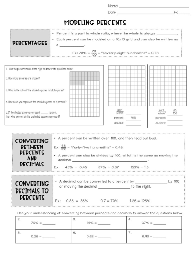 Vanessa Torres - Modeling Percents | PDF