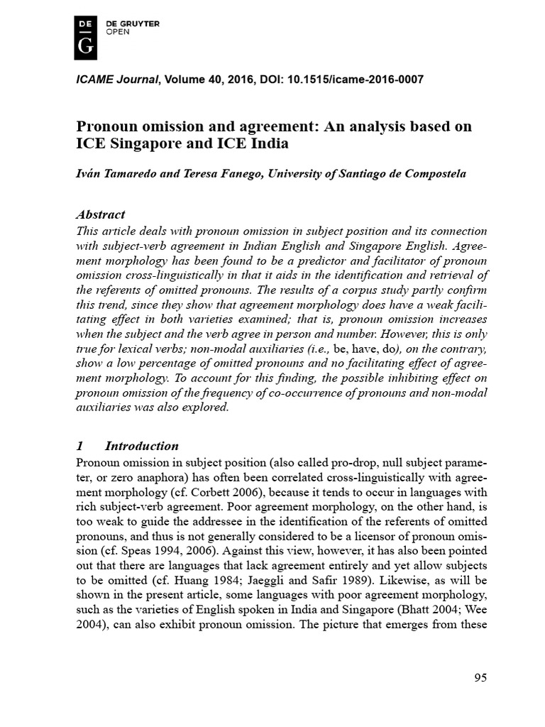 10.1515 - Icame 2016 0007 | PDF | English Language | Grammatical Number