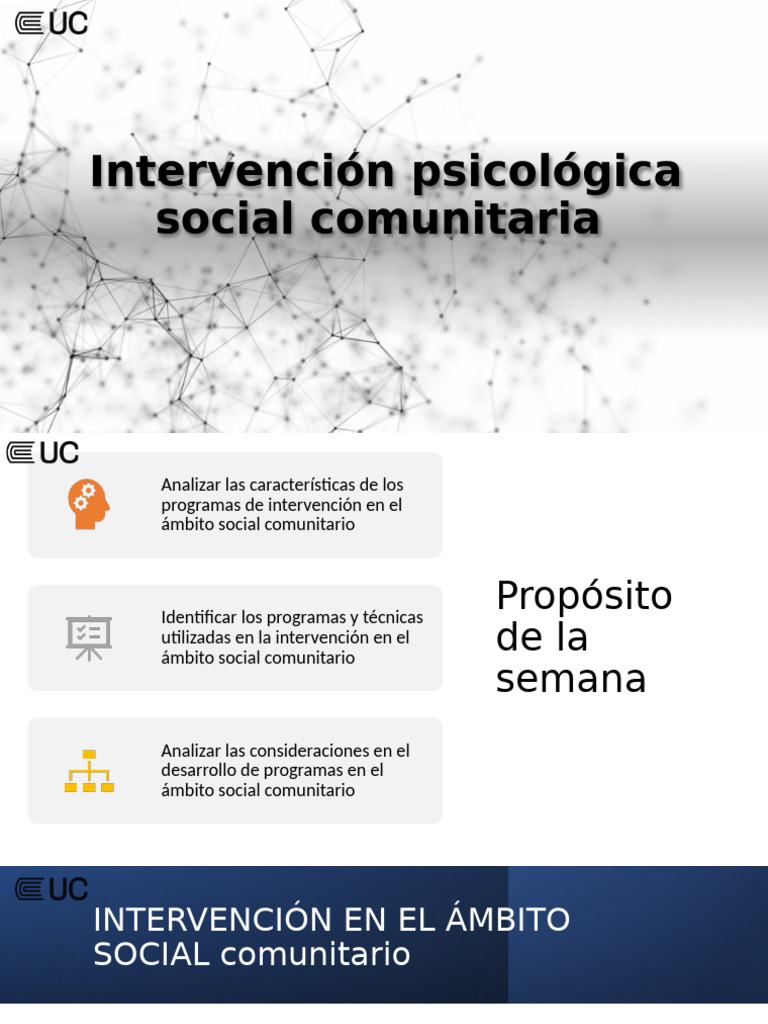 Intervención Psicológica Comunitaria | PDF | Sicología | Psicología Social