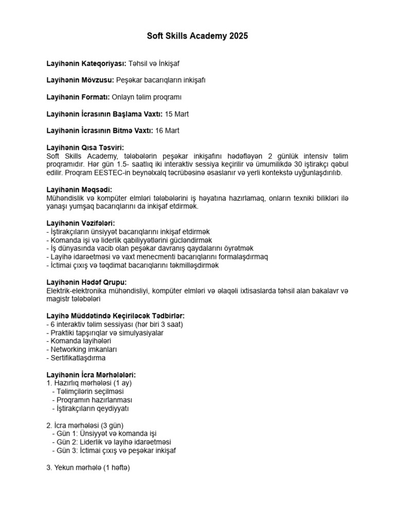 Soft Skills Academy-SSA | PDF