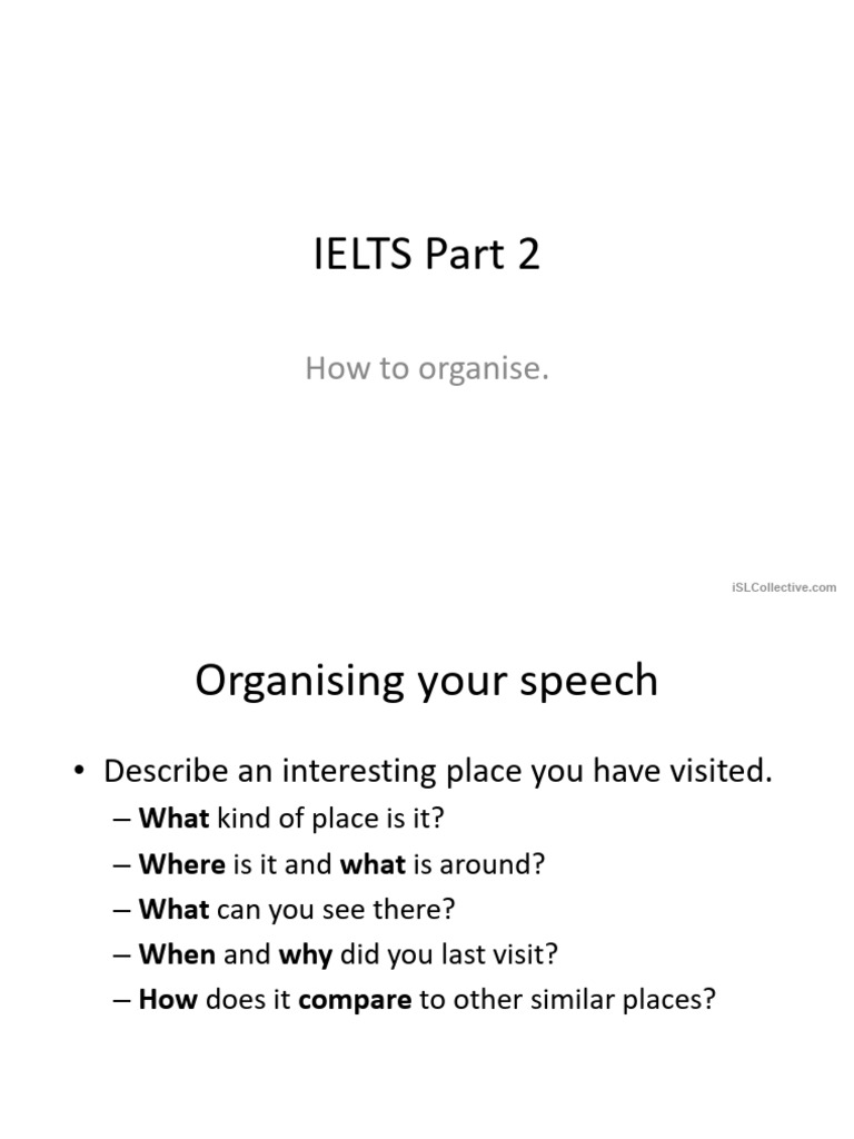 IELTS Speaking Part 2 Guide | PDF