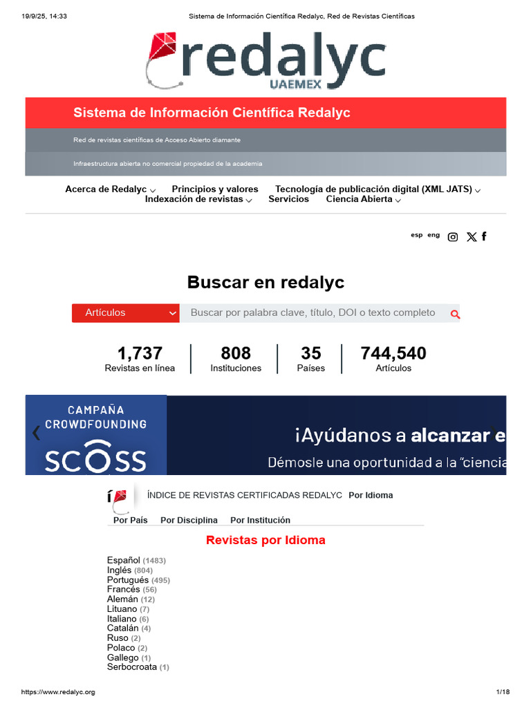 Sistema de Información Científica | PDF | Acceso abierto | Universidad