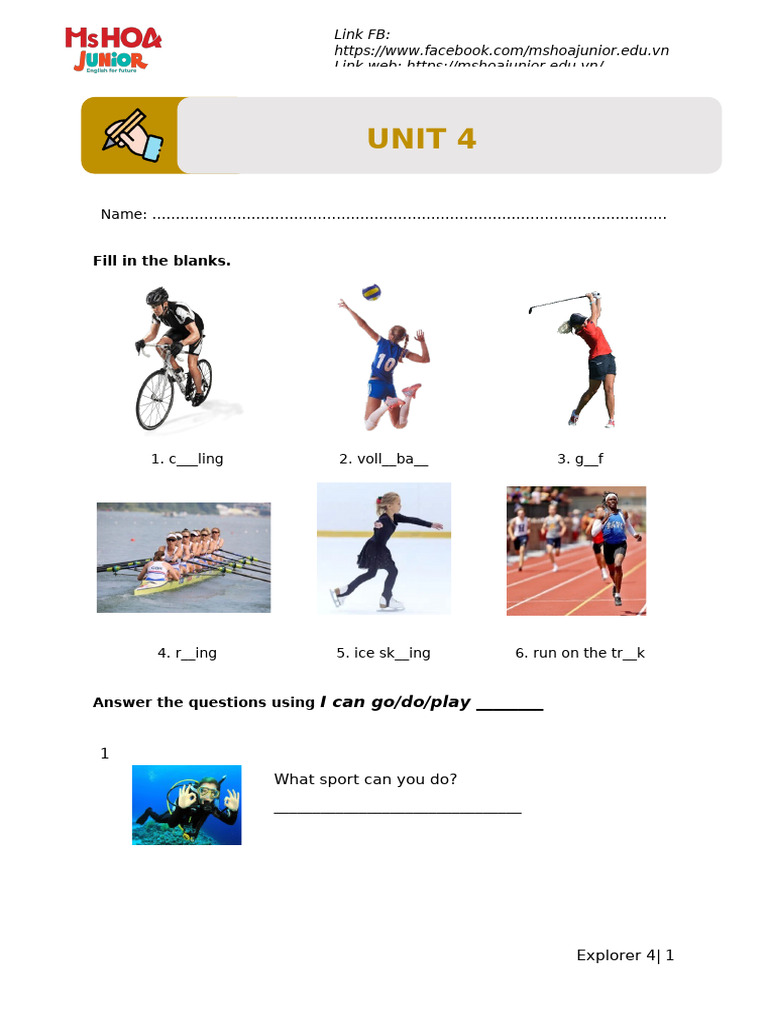 Vocab Test 1 - Unit 4 - Lesson 1 | PDF