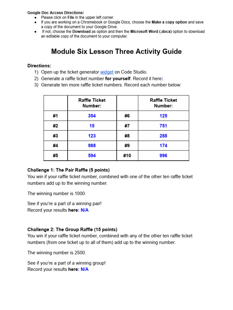 APCS-P ModuleSixLessonThreeActivityGuide | PDF | Computer Science ...