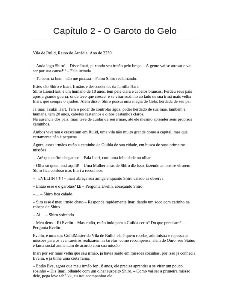 Aventura de Shiro e Inari em Rulid | PDF | Espada