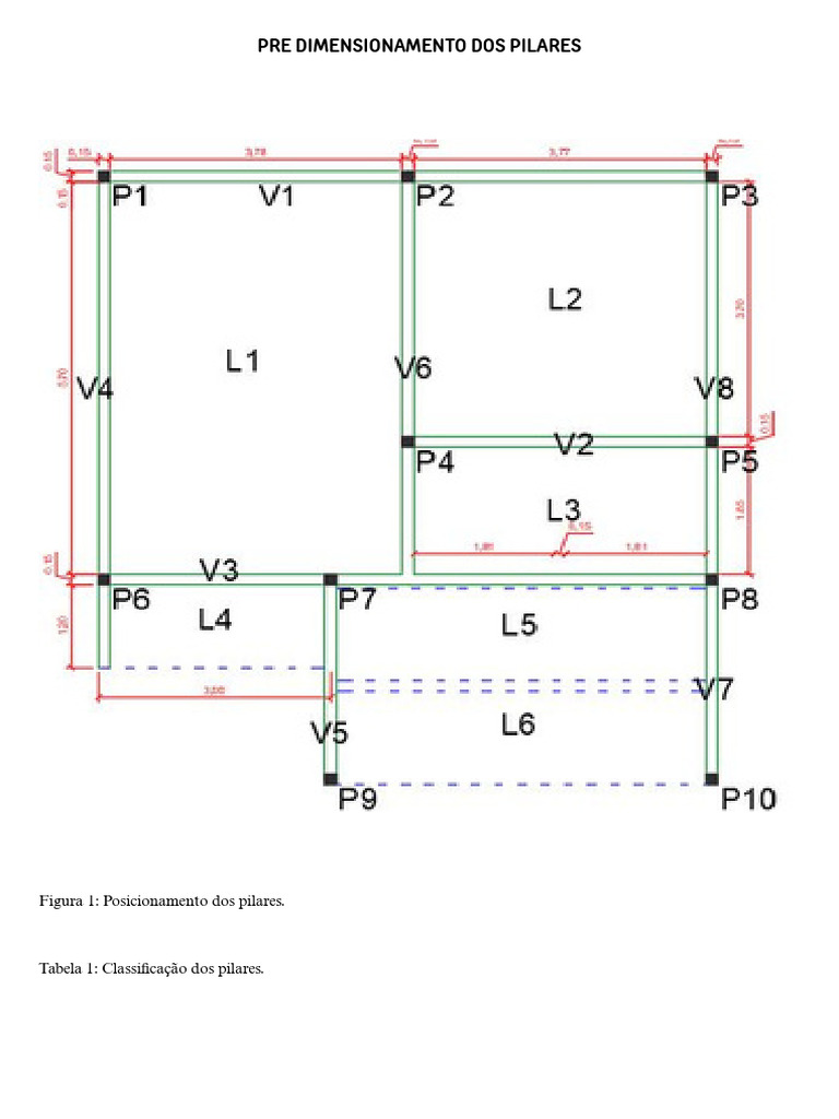 PRÉ DIMENSIONAMENTO DOS PILARES - Docx.pdf 2 | PDF