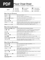 Cheat Sheet Actions and Activities in Pathfinder Second Edition | PDF ...
