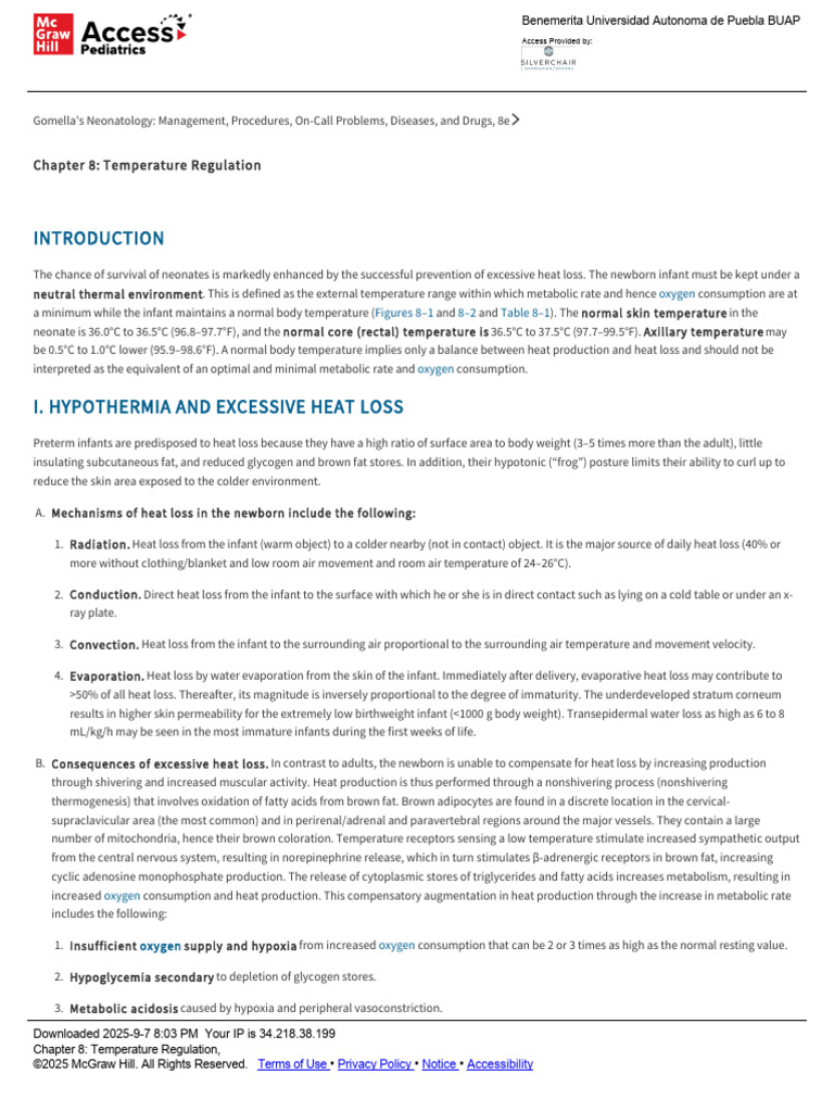 Neonatal Temperature Regulation Guide | PDF | Heat Transfer ...