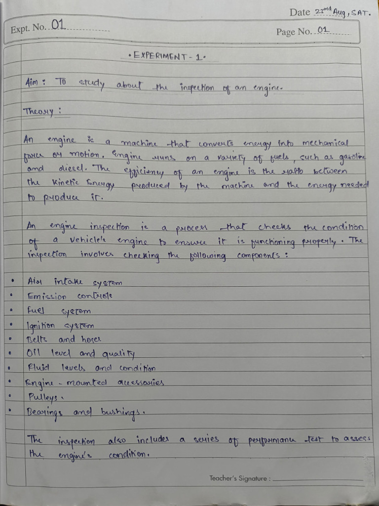 Automotive Practicals | PDF