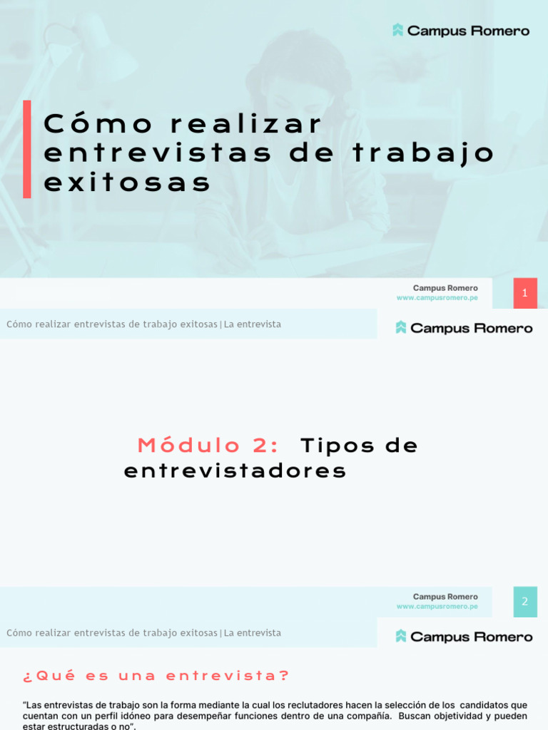 Guía para Entrevistas de Trabajo Exitosas | PDF | Entrevista de trabajo