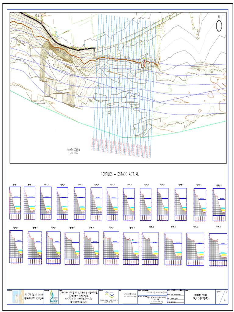 6 PLANOS DIAGRAMADOS PERFILES_TENCHE_v4 - Ajuste_Taludes_v2_ | PDF ...