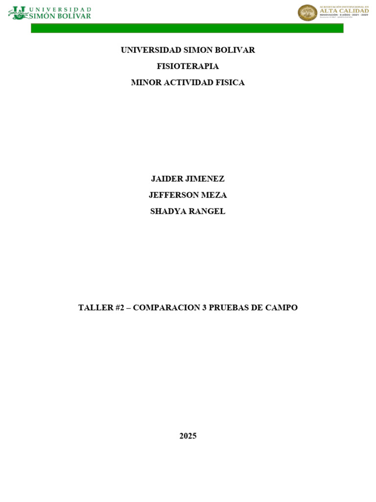 Comparativa De Pruebas De Esfuerzo Física Pdf Ritmo Cardiaco
