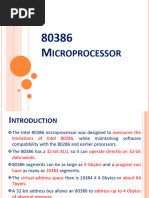 Microprocessors: 80386 Overview and Features | PDF | Computer Architecture | Computer Engineering
