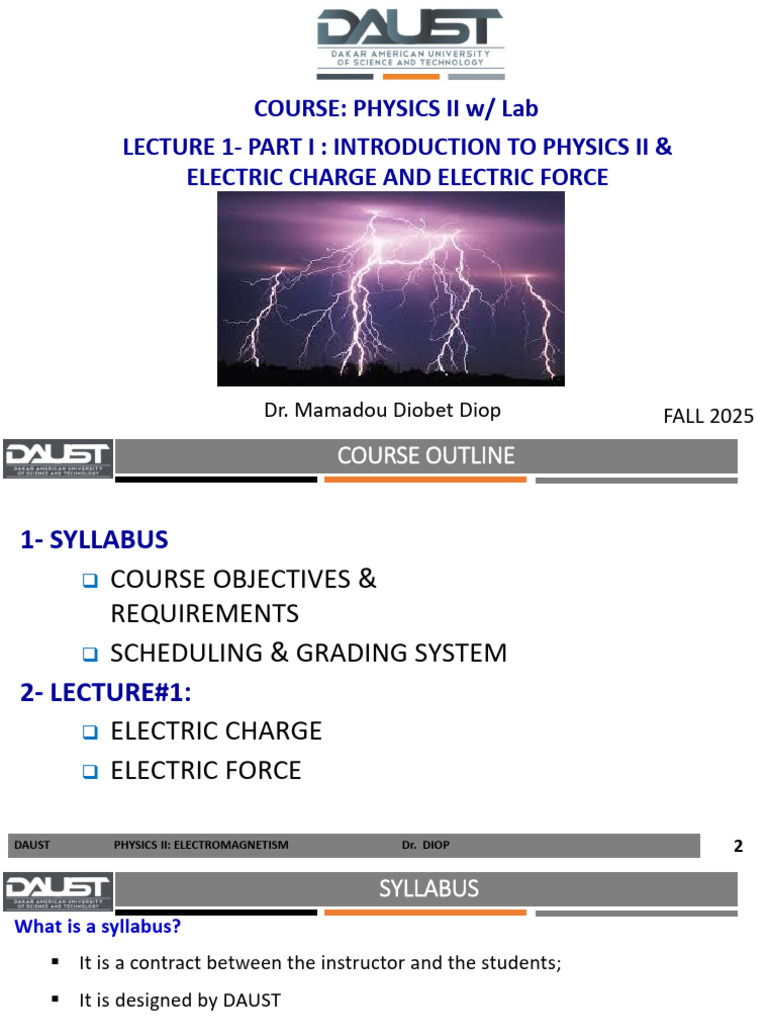 Physics_II_Lecture_1-Part_Charge-Electric_Forces | PDF | Electric Charge | Electricity
