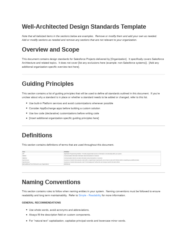 Design Standards Template | PDF | Information | Communication