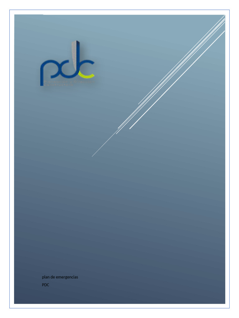 8.-Plan de Emergencias PDC 2025 | PDF | Agua | Ventilación (Arquitectura)